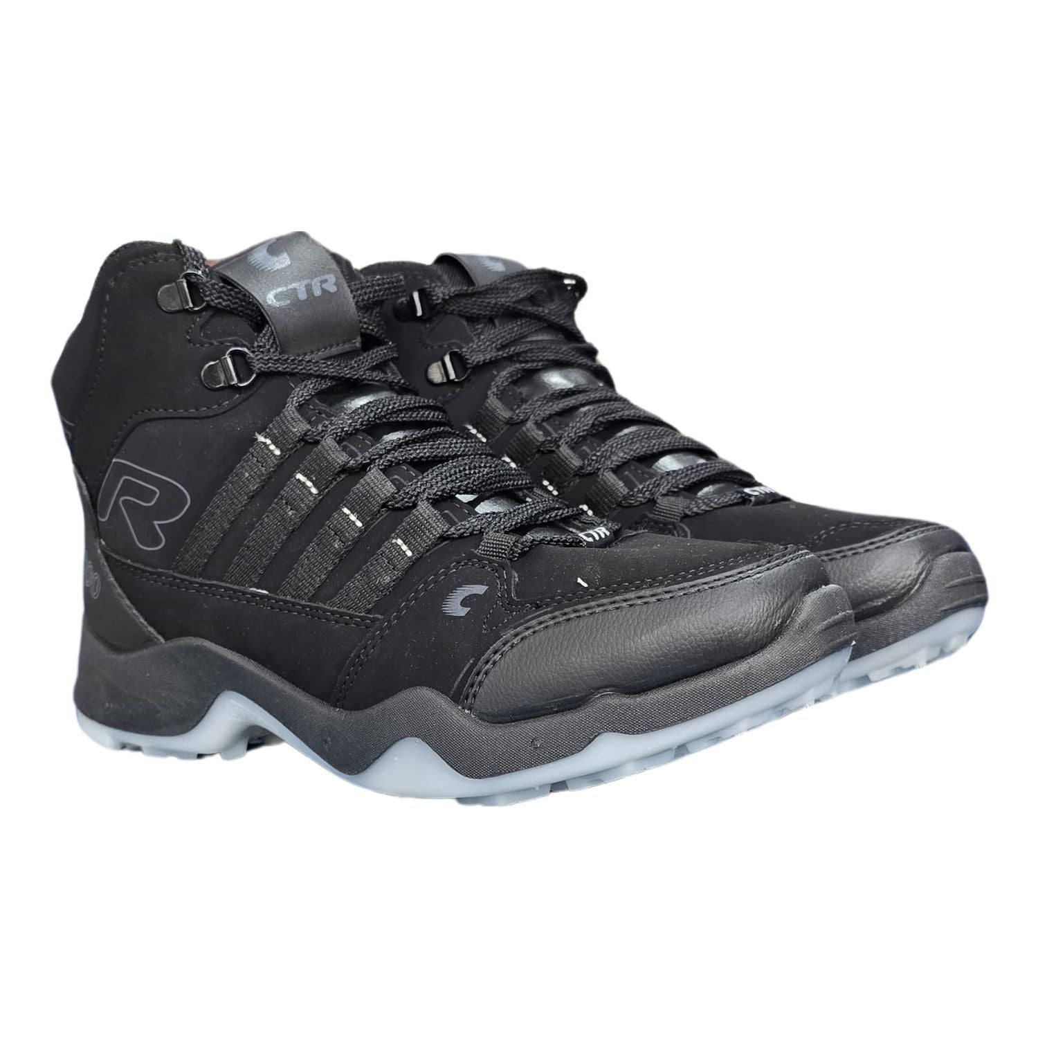 Trekking Shoes & Hiking Shoes - Mid Ankle Blue / Brown
