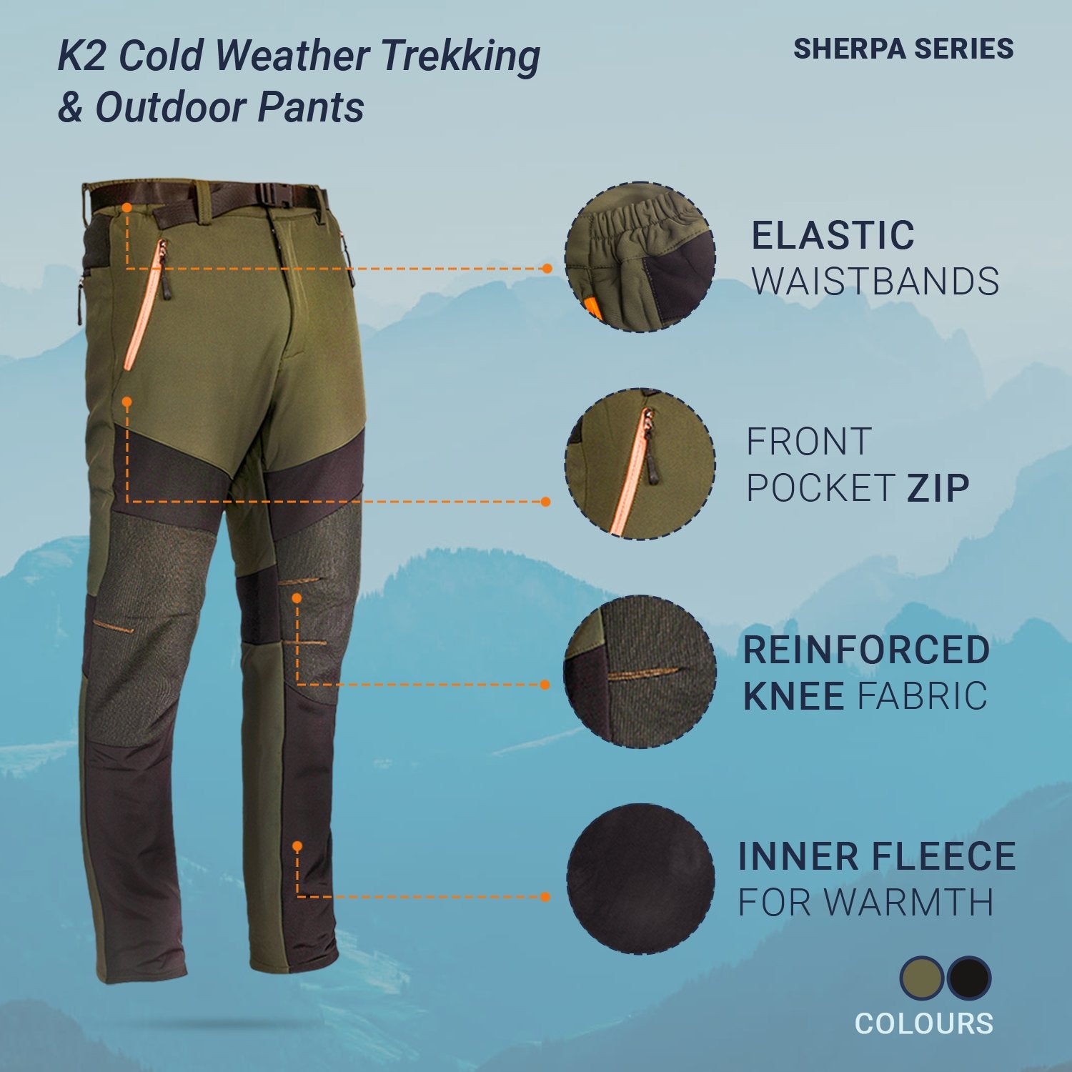 Buy Gokyo Men's Trekking Pants | Men's Hiking Pants