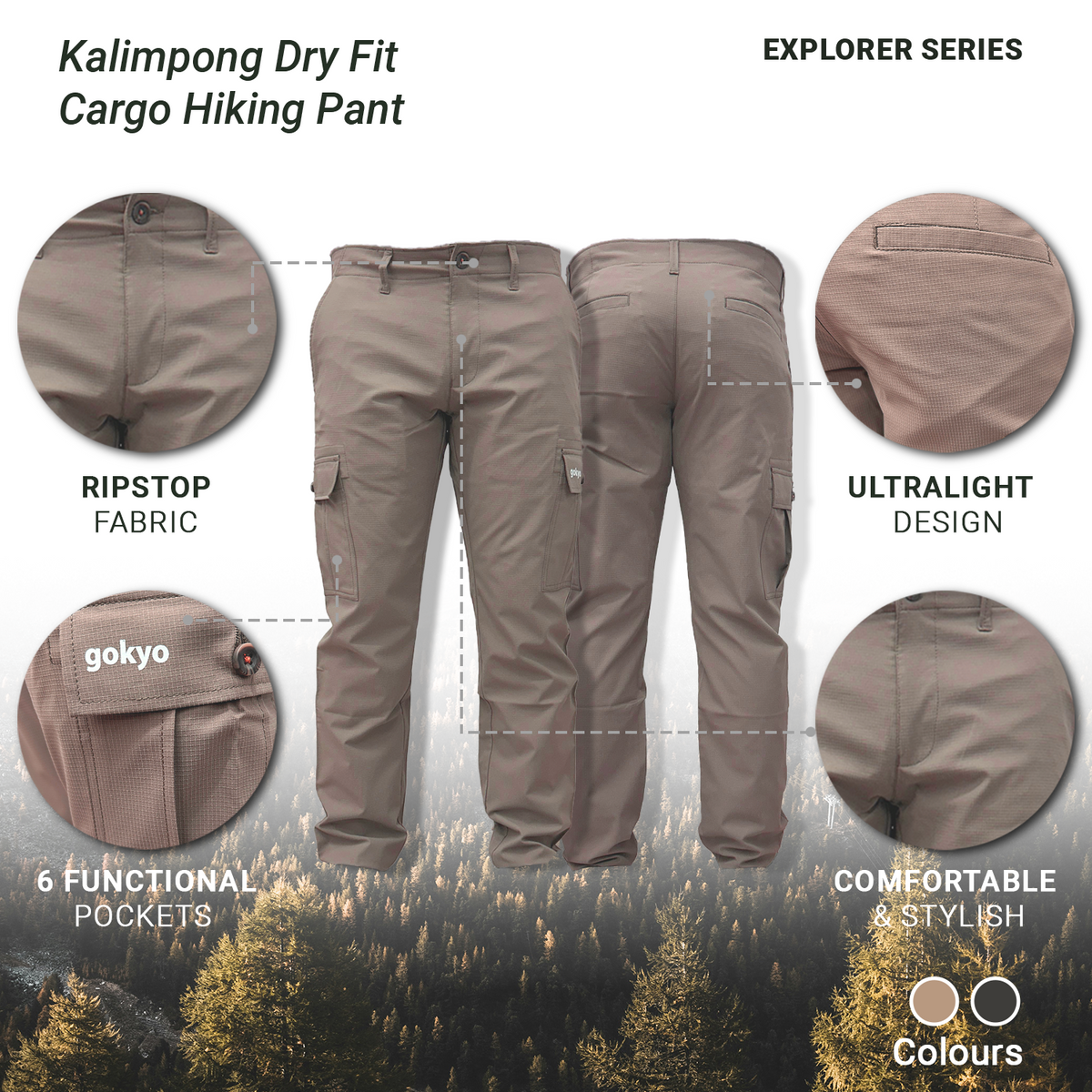 Buy Gokyo Trekking Pants for Men | Men's Hiking Pants