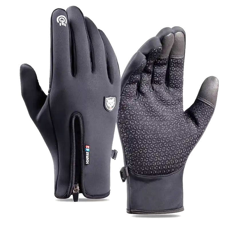 Cold Weather Gloves | Kaza Winter Windproof Gloves with Zipper