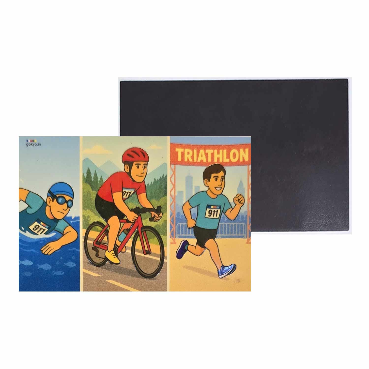 Gokyo Triathlon Iron Man Spirit Magnet for Athletes