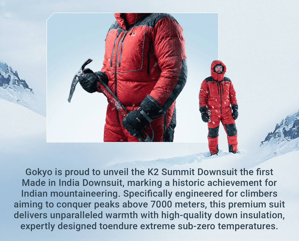 Explore Down Suit | K2 Summit Down Suit for Men | Gokyo